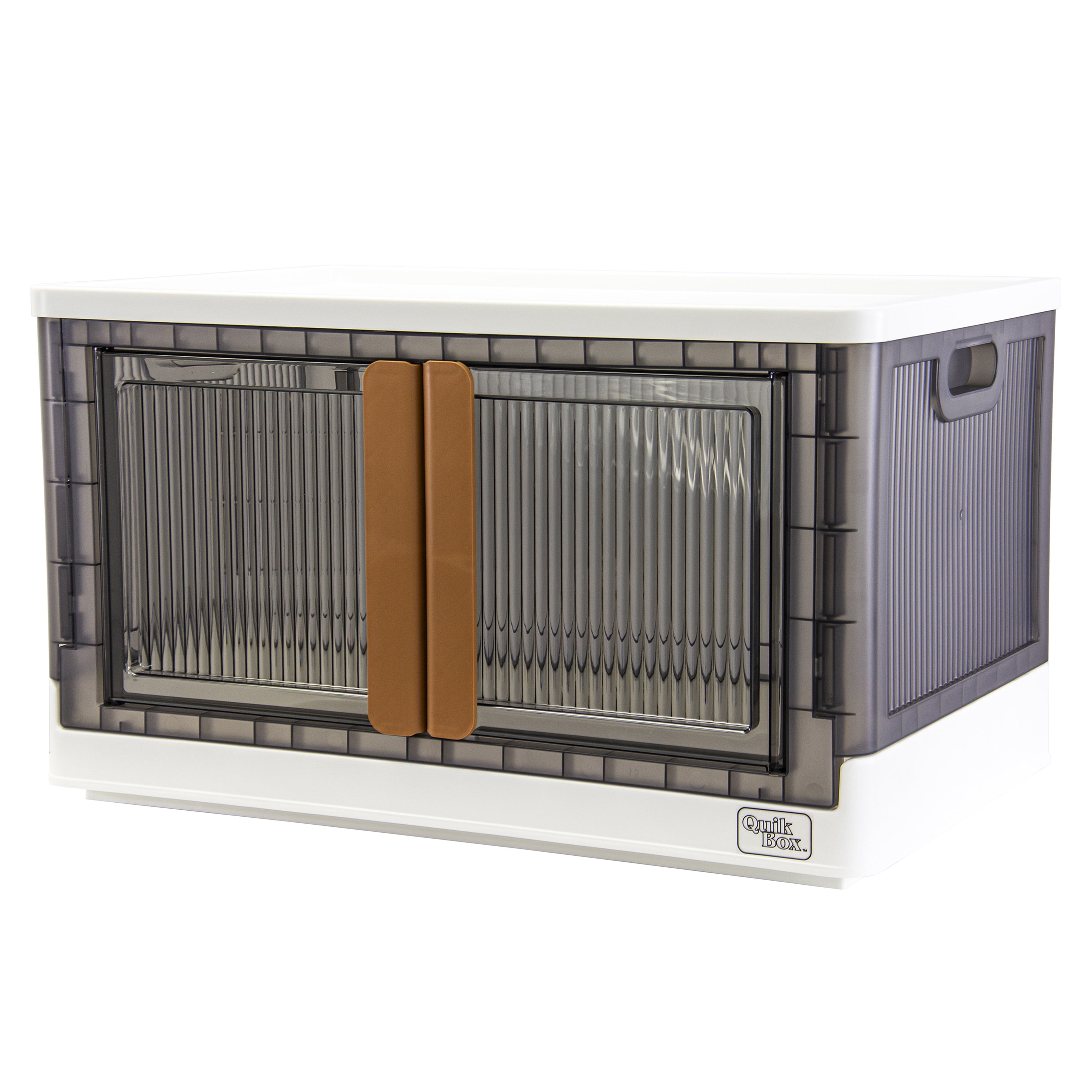 dbest products Quik Box - 19 Gallon Stackable Storage Bins with Doors ...