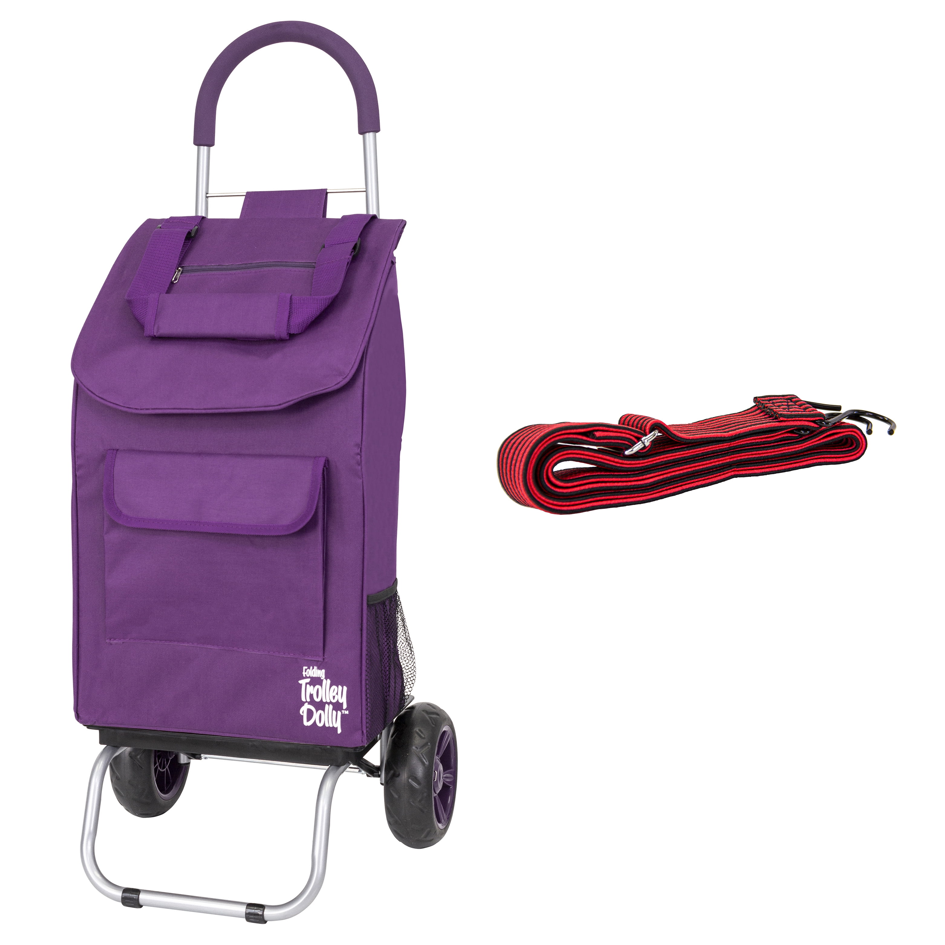 dbest products Trolley Dolly Purple Bungee Cord Bundle Foldable ...
