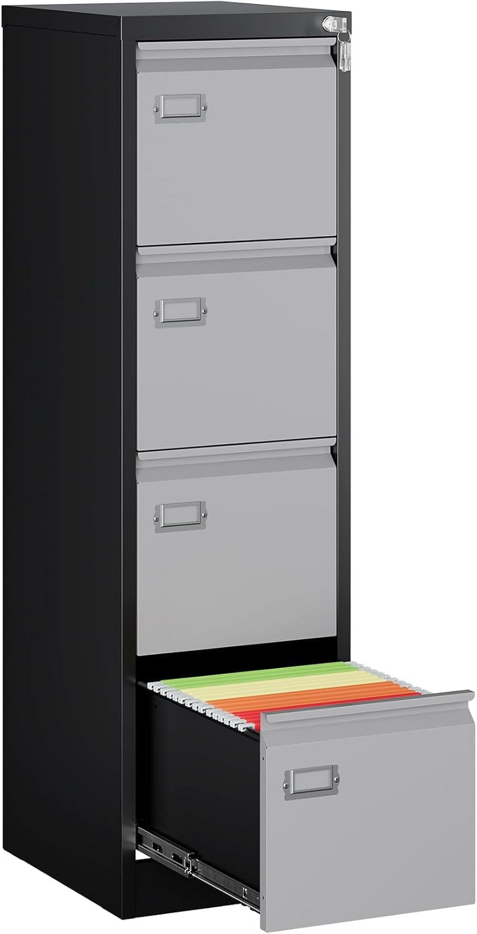 dbtygrnmi 4 Drawer Filing Cabinets with Lock Metal File Cabinet with 4 ...