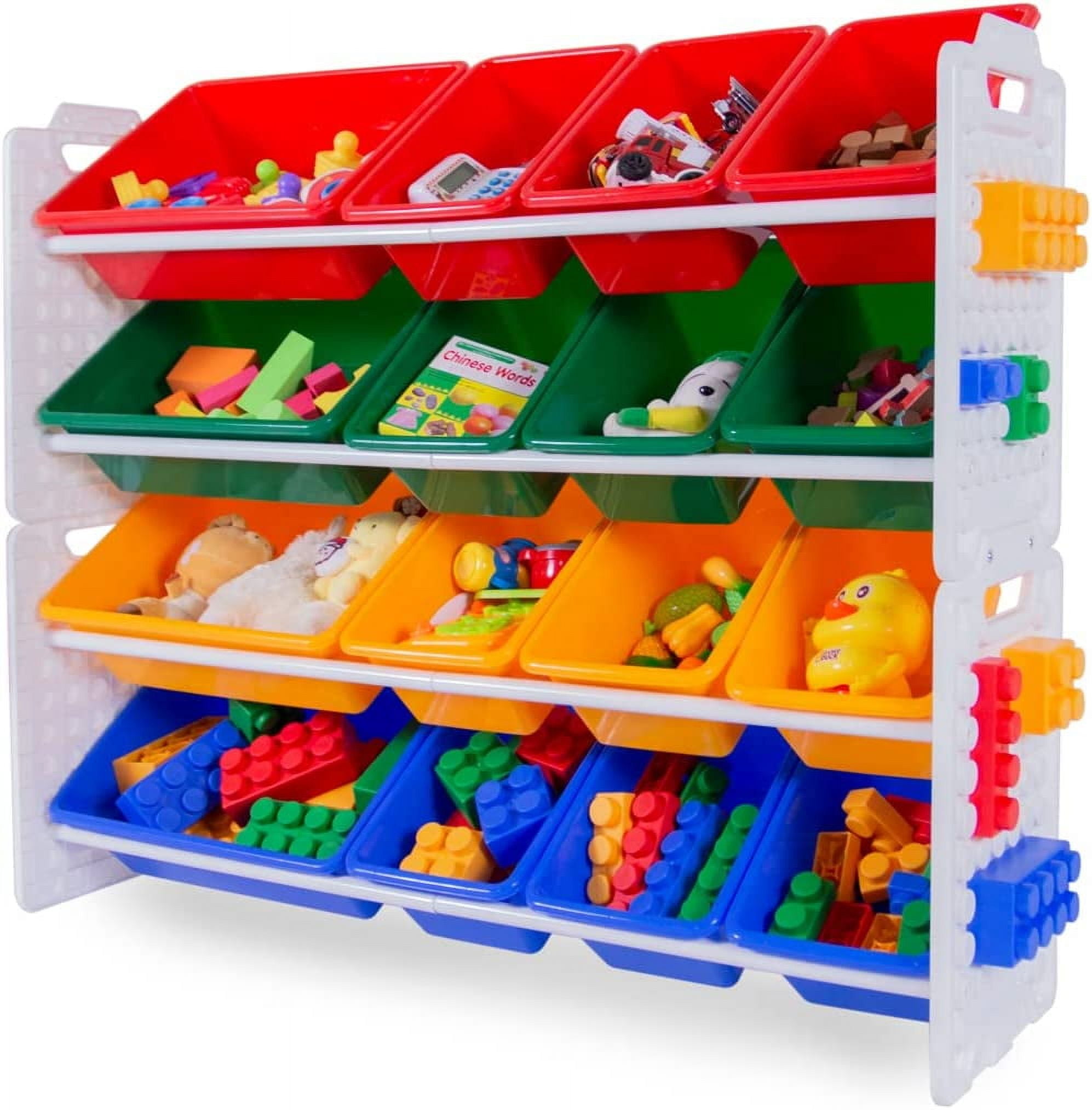 dbtygrnmi Toy Organizer with 16 Removable Storage Bins Multi-Bin ...