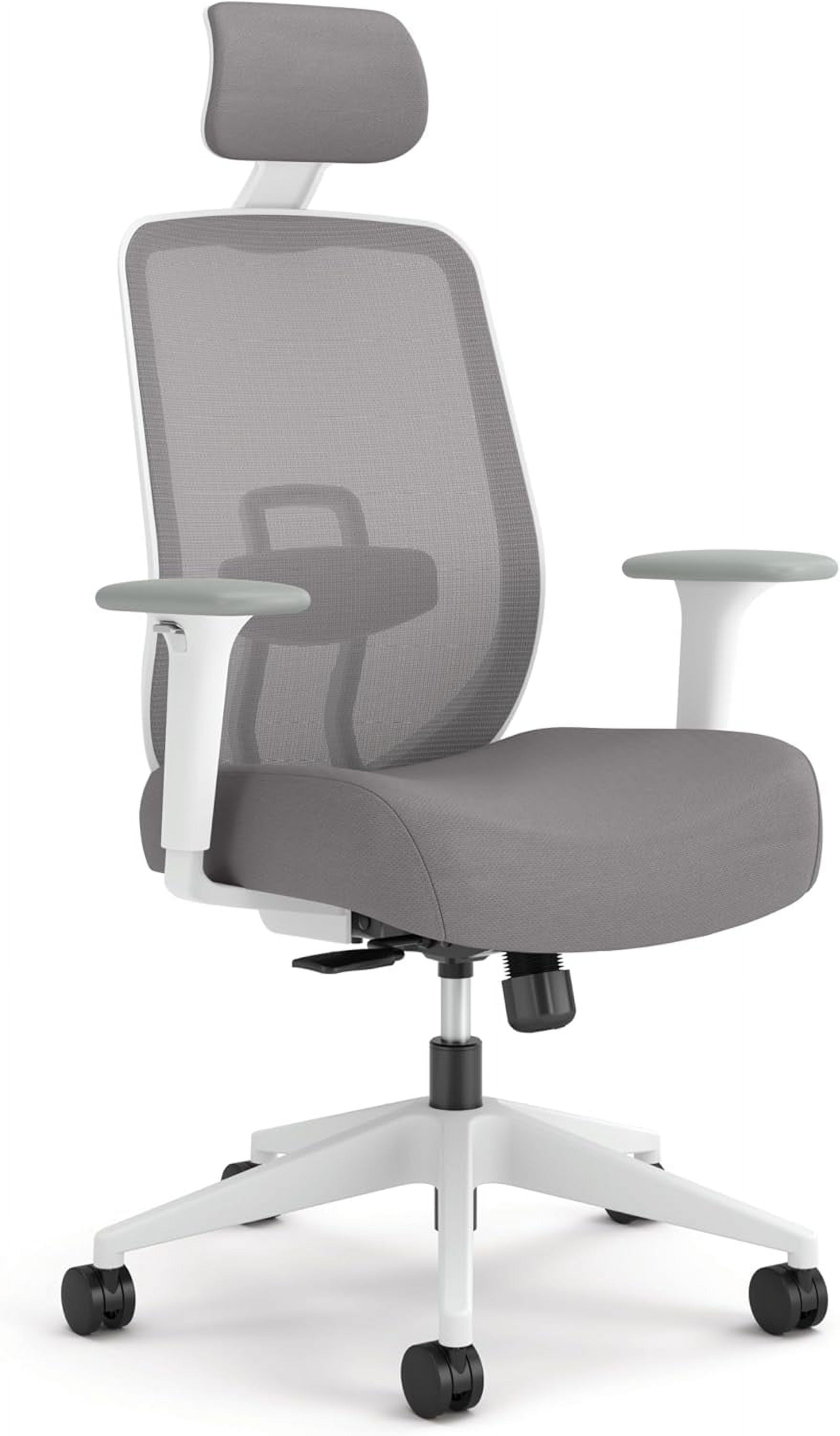 dbuibni Altern Ergonomic Chair with Headrest 3.5 Inch Thick Foam Seat Mid Back Mesh Chair ...