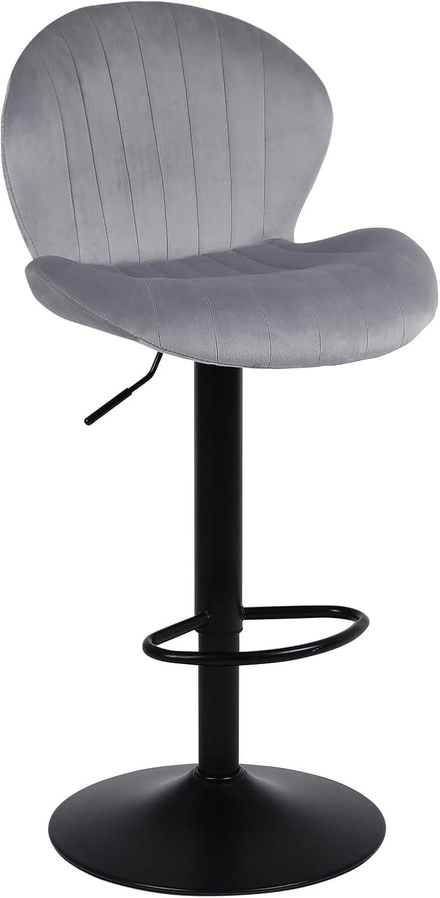 dbuibni Bar Stools Velvet Height Adjustable Swivel Barstools Armless Island Counter Chairs with ...