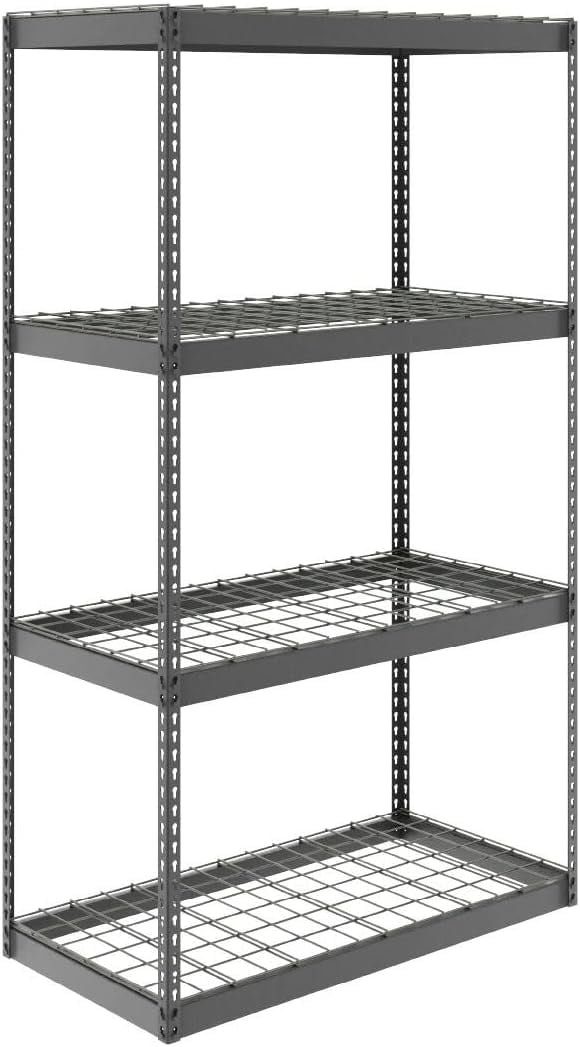 dbuibni MonsterRax Heavy Duty Garage Shelving - 24" x 92" x 84" - 500 lbs/Shelf - Adjustable 4 ...