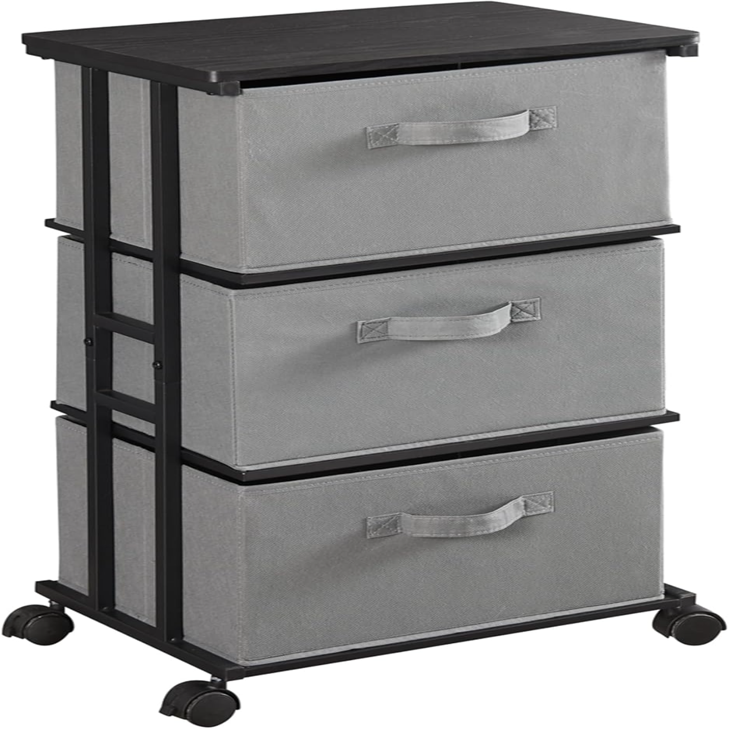 dbuonwo 4 Drawer Narrow Dresser Fabric Storage Vertical Slim Storage ...