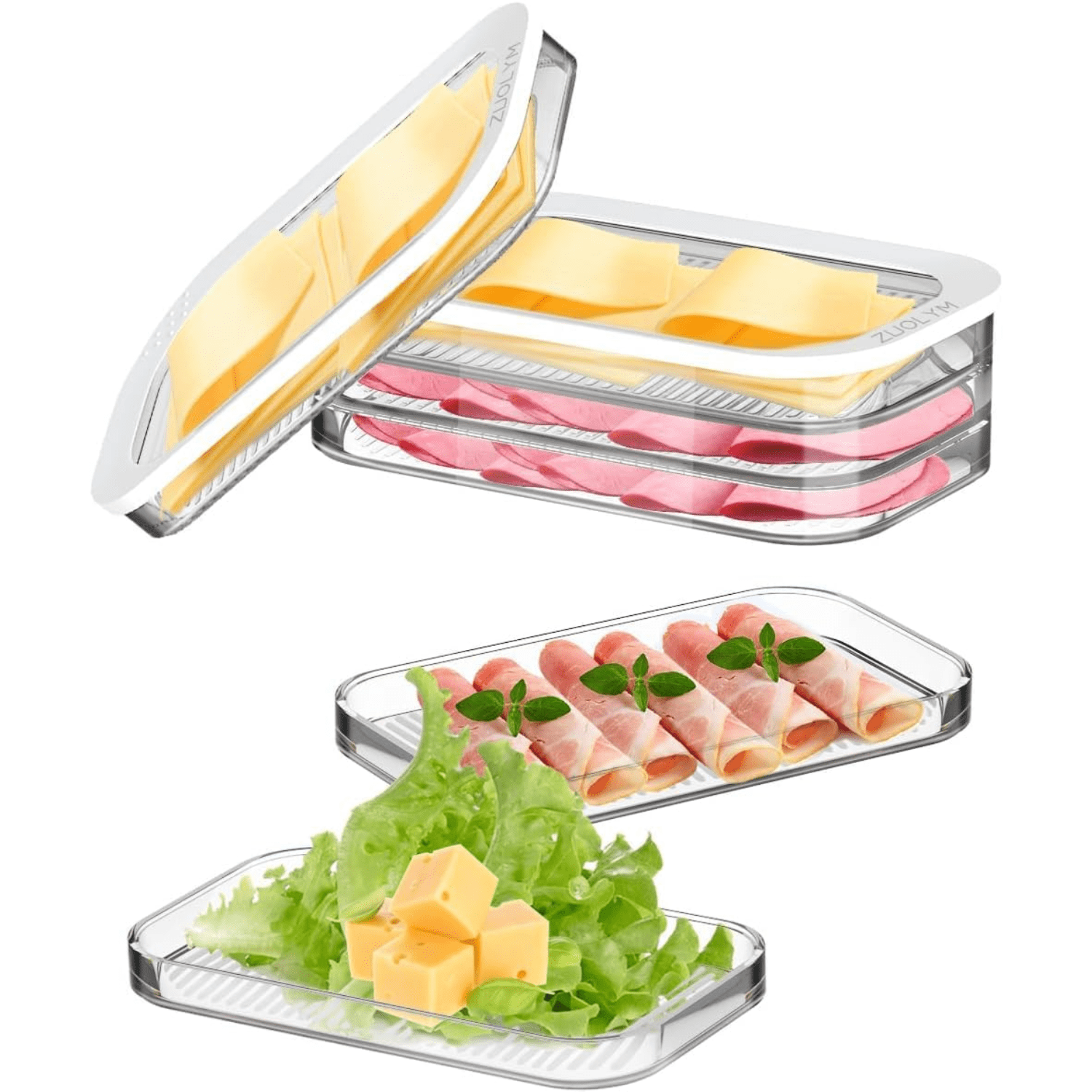 dbuonwo Deli Meat Container for Fridge Lunch Meat Container for ...
