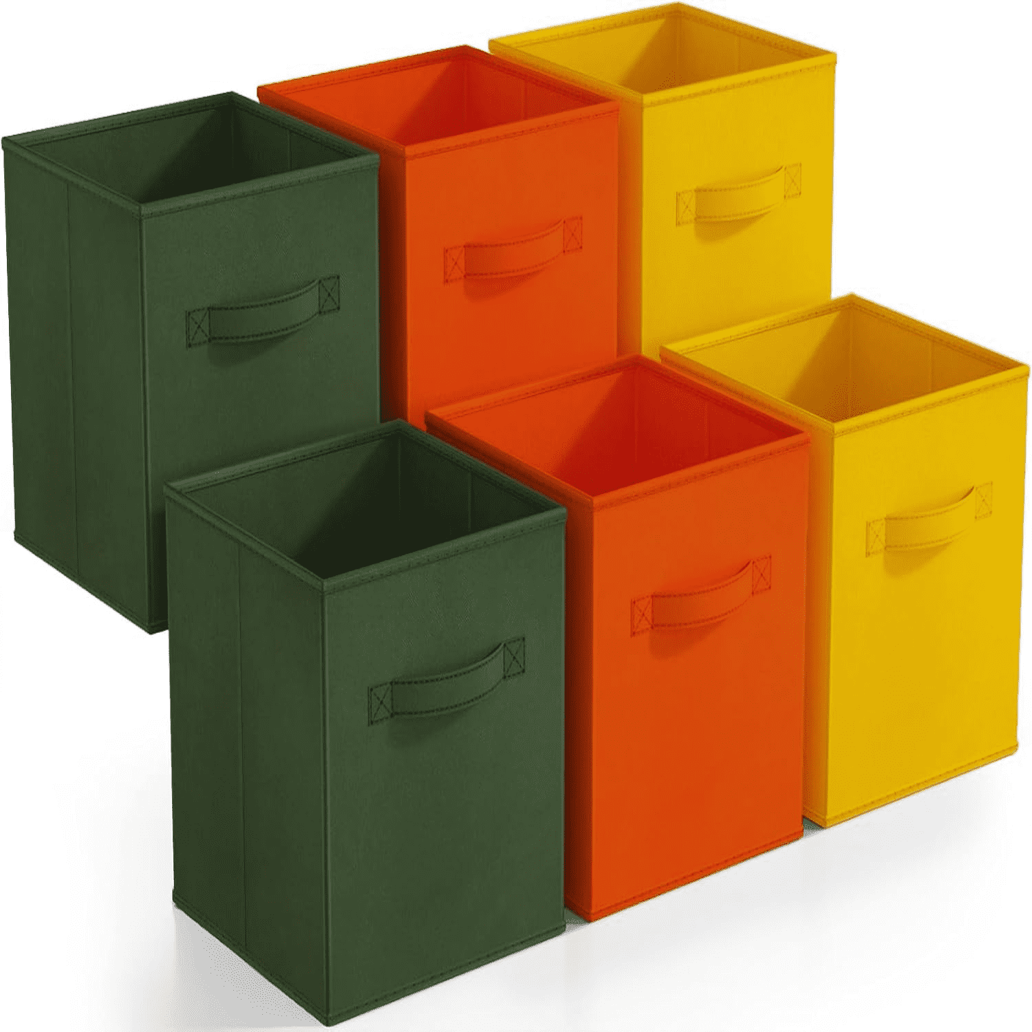 dbuonwo Fabric Storage Cubes - 6 Foldable Storage Bins for Organizing ...