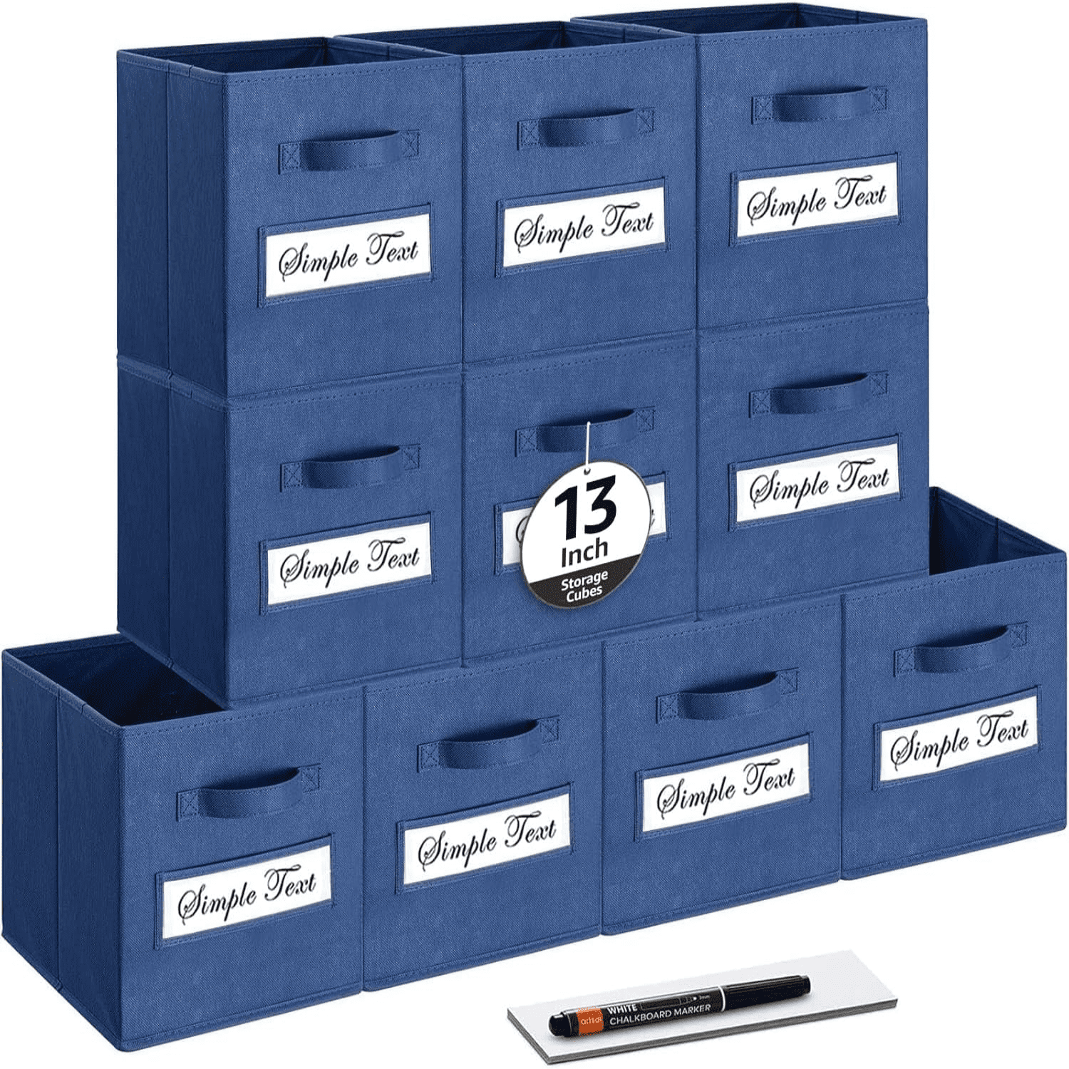 dbuonwo KFHDMCV 11 Inch Storage Cube Storage bin () Foldable Fabric ...
