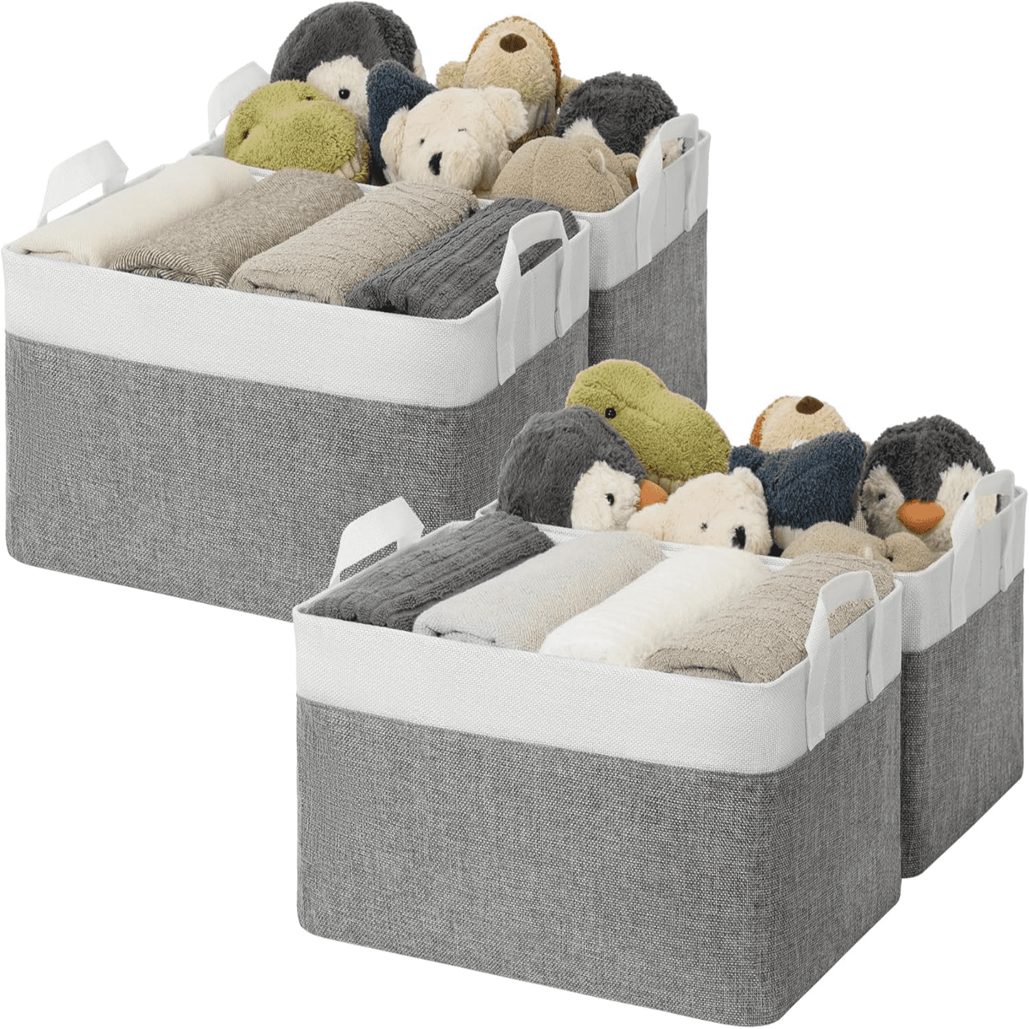 dbuonwo Storage Bins for Shelves Organizers and Storage Baskets with ...