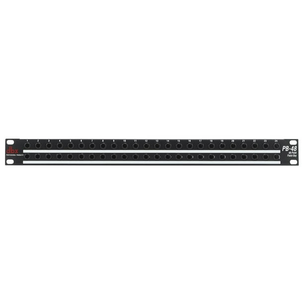 DBX PB-48 48-Point 1/4" TRS Patch Bay PB48 Balanced Patchbay - Walmart ...