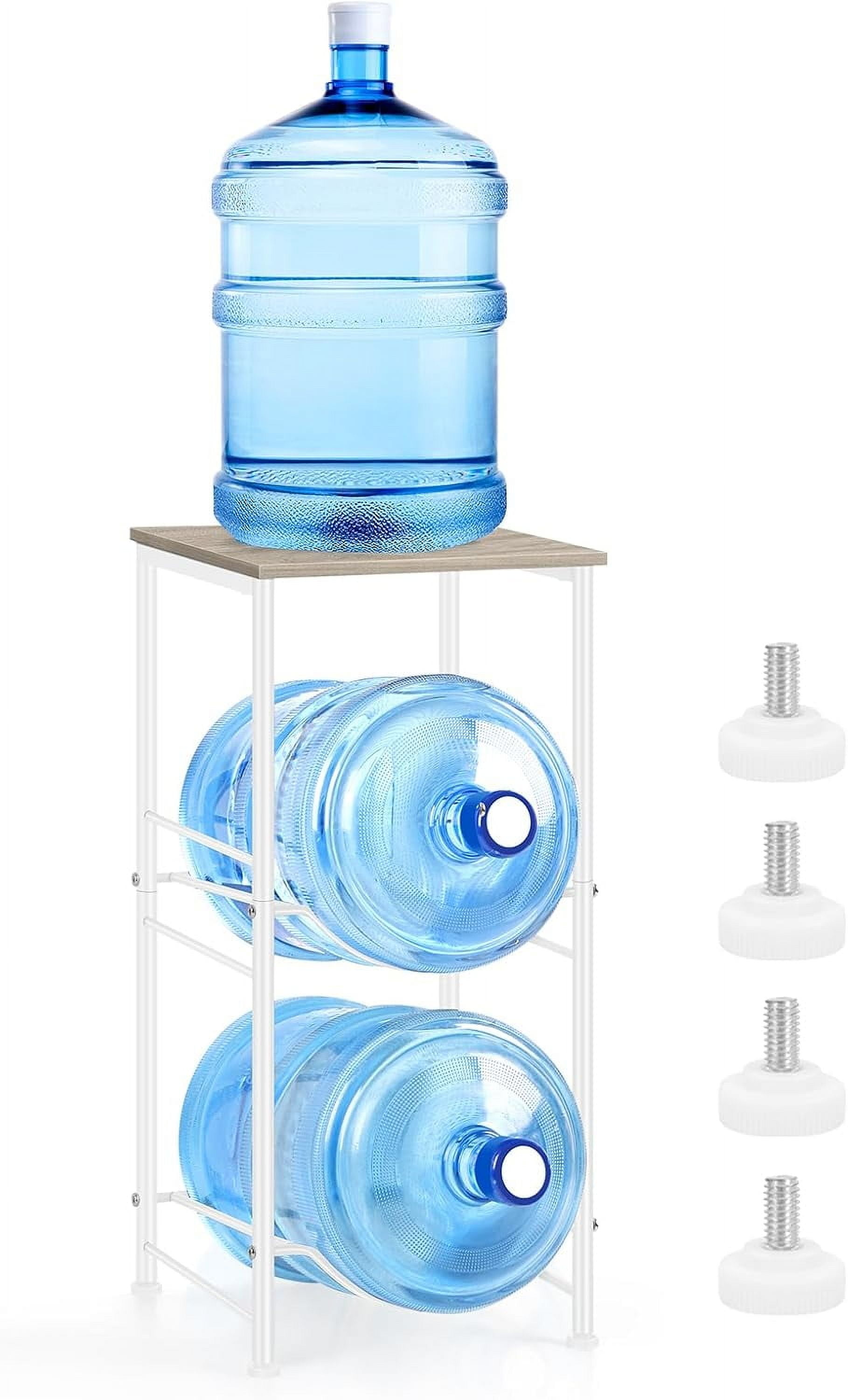 dbyuinbi 5 Gallon Water Jug Holder with Top Shelf 2 Tier Water ...
