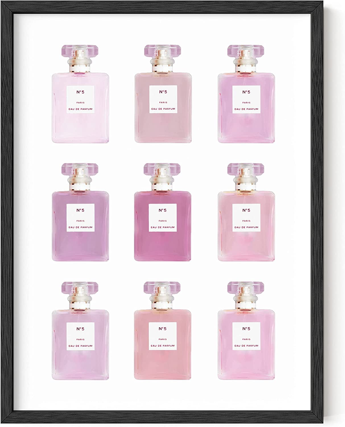 dbyuinbi Glam Wall Art Eau De Parfum Blush Pink Wall Decor Fashion Wall ...