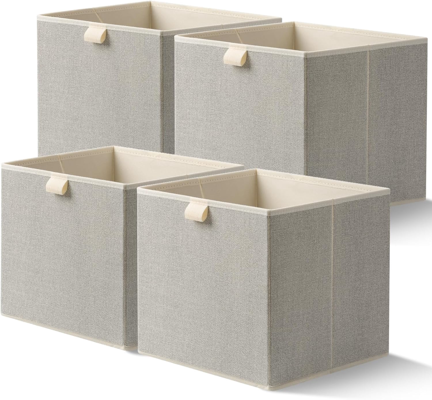 dbyuinbi Storage Baskets 15.7-Inch Woven Fabric Bins Storage Cubes with ...