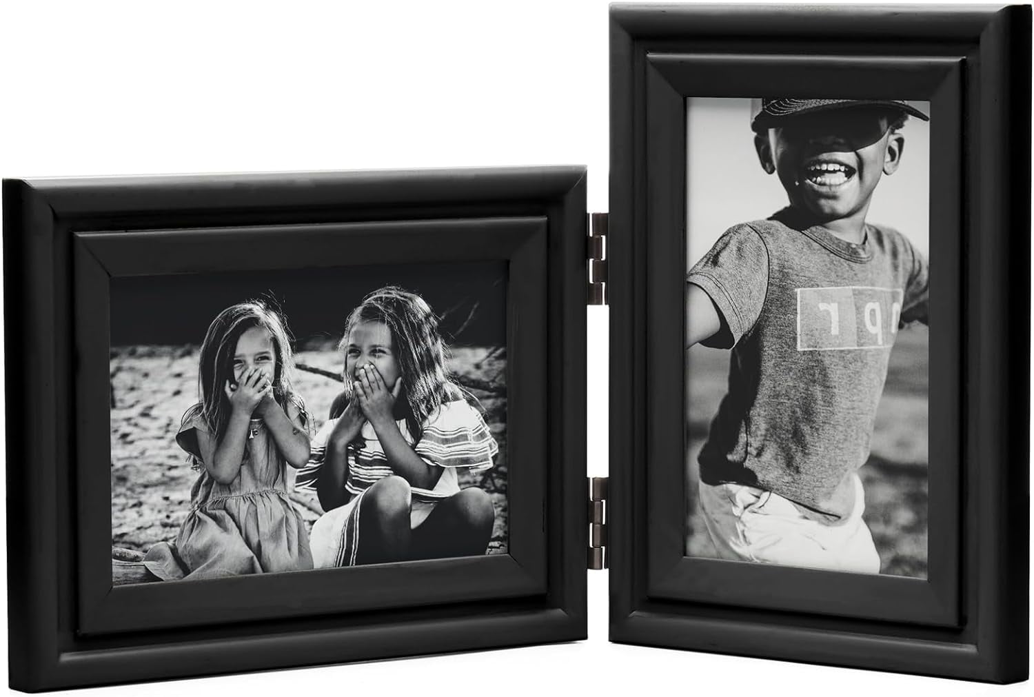 dbyuinbi Vertical & Horizontal 5X7 Picture Frames Double Hinged Wood ...
