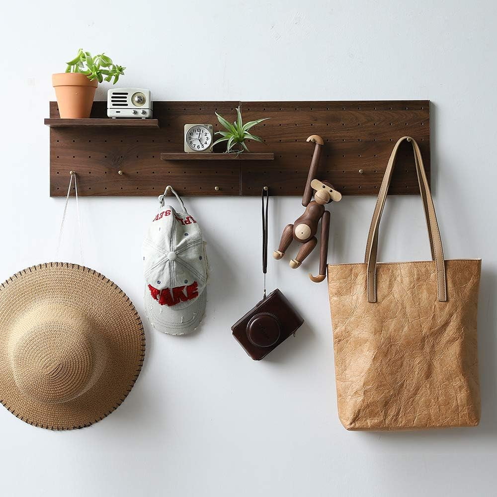 dbyuinbi Wooden Pegboard Modular Display Organization Storage Wall ...