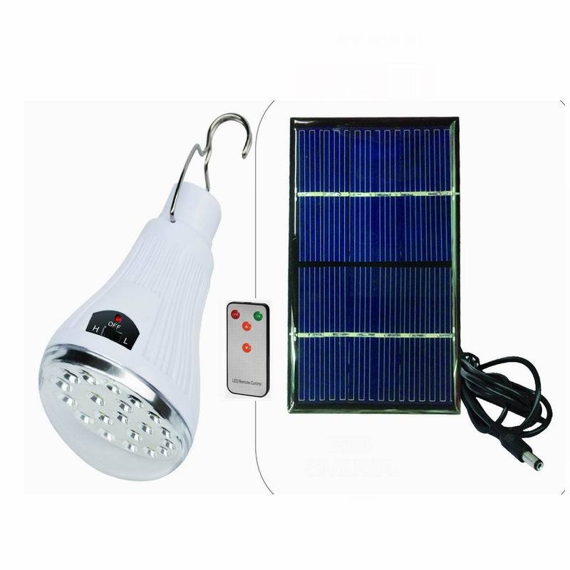 DC LED solar remote control light rechargeable - Walmart.com