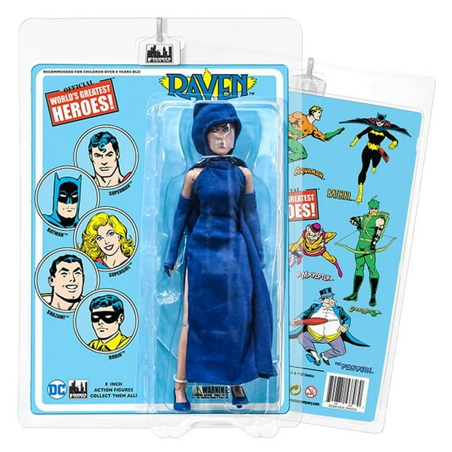 DC Comics 8 Inch Action Figures With Retro Cards: Raven - Walmart.com