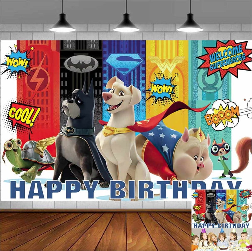 dc league of super pets Backdrop Banner Party Supplies Poster Movie ...