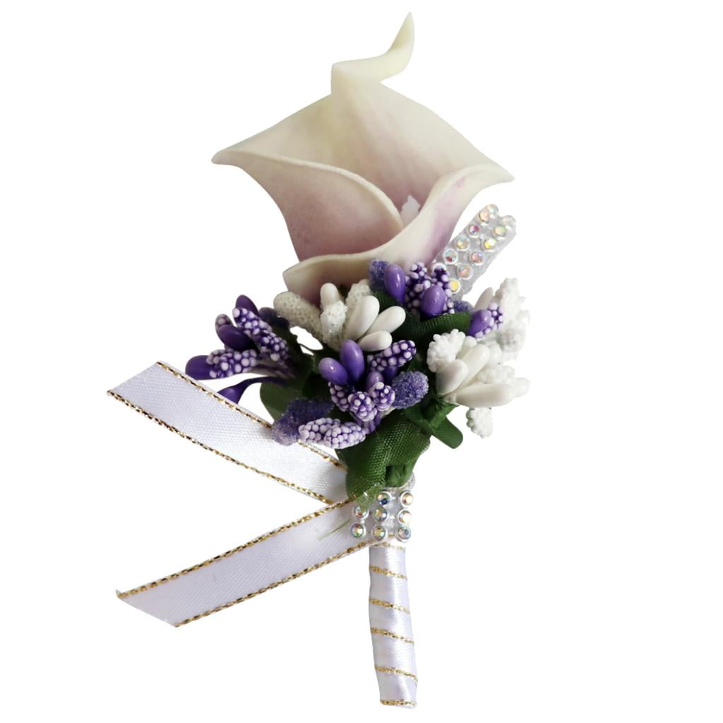 dding Prom Corsage Ceremony Flor Brooch dding Boutonnieres Groom ...