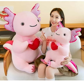MaoGoLan 23.5" Giant Axolotl Stuffed Animals with 3 Babies Inside Large ...