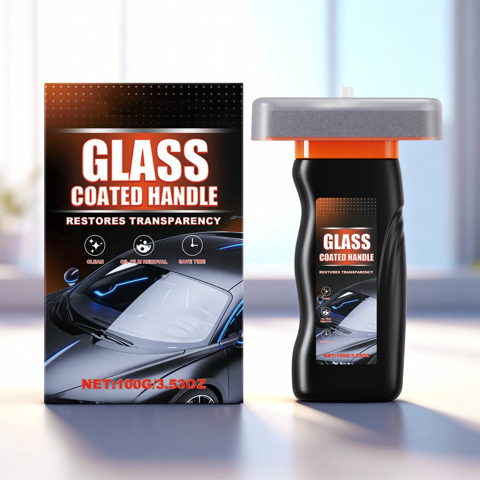 ddioayh Auto Glass Cleaner with Cerium Oxide for Oil Film Removal 105ml ...