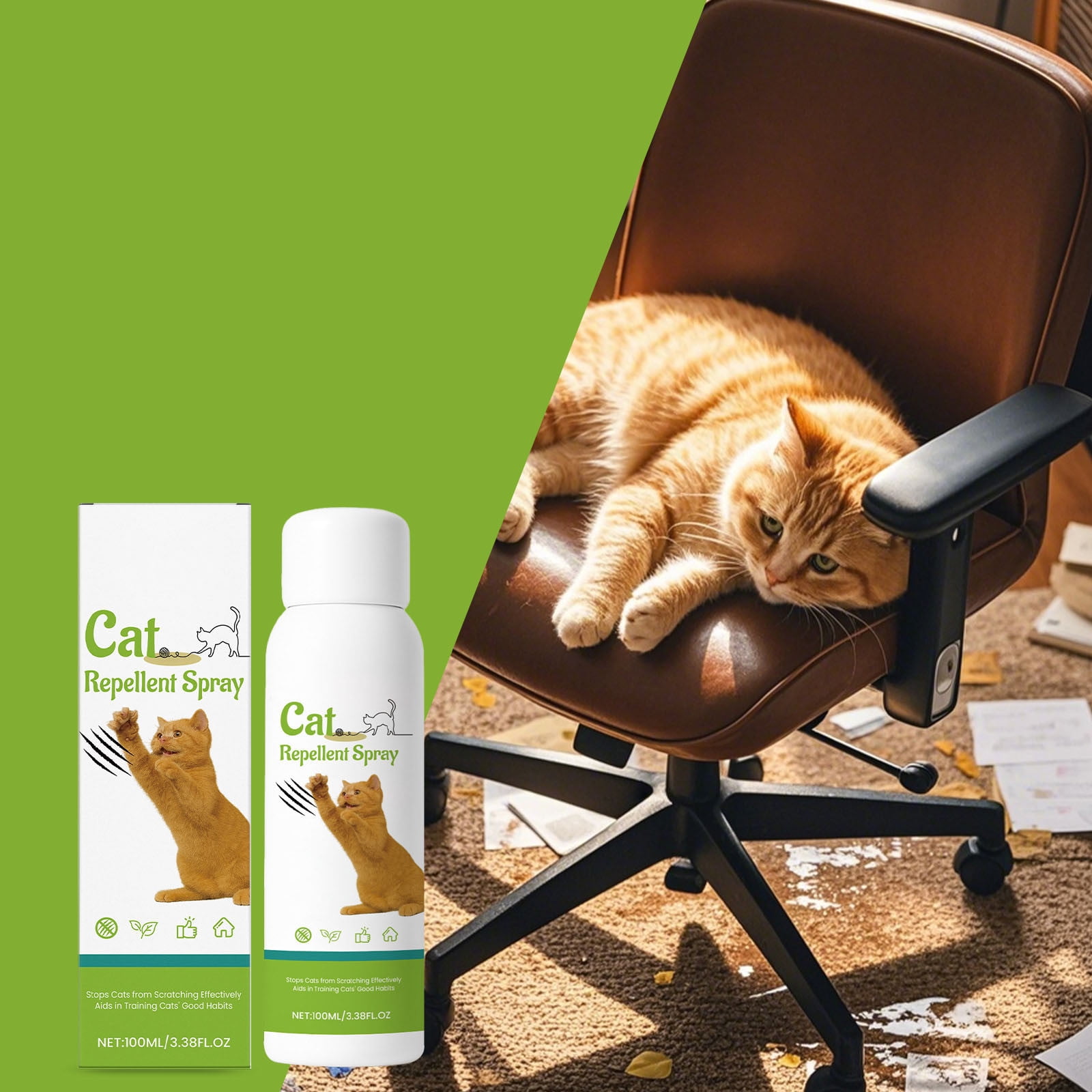 ddioayh Cat Anti-Scratch Spray Shatterproof 100ml Protective Spray for ...