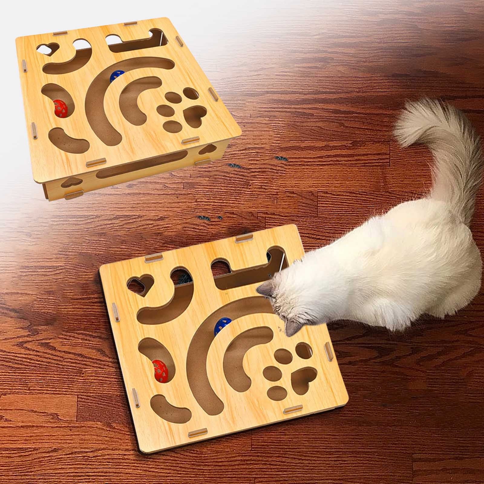 ddioayh Cat Intelligence Maze Box Interactive Puzzle Toy for Cats ...