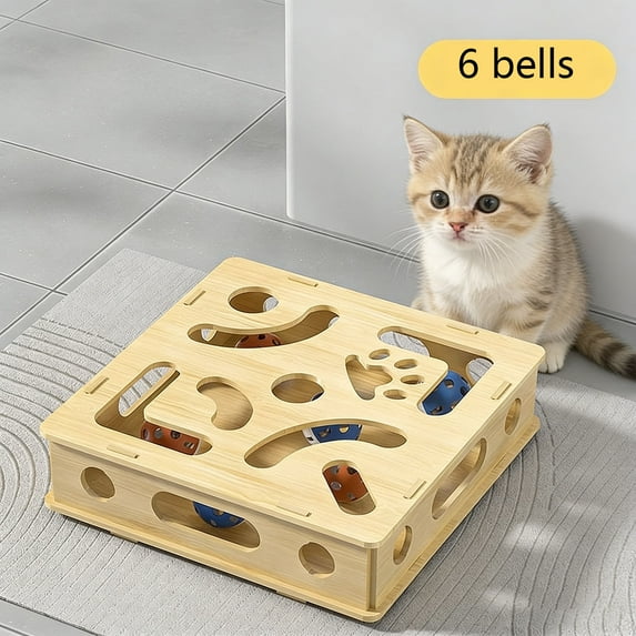 ddioayh Cat Toy Interactive Digging Puzzle Box for Mental Stimulation ...