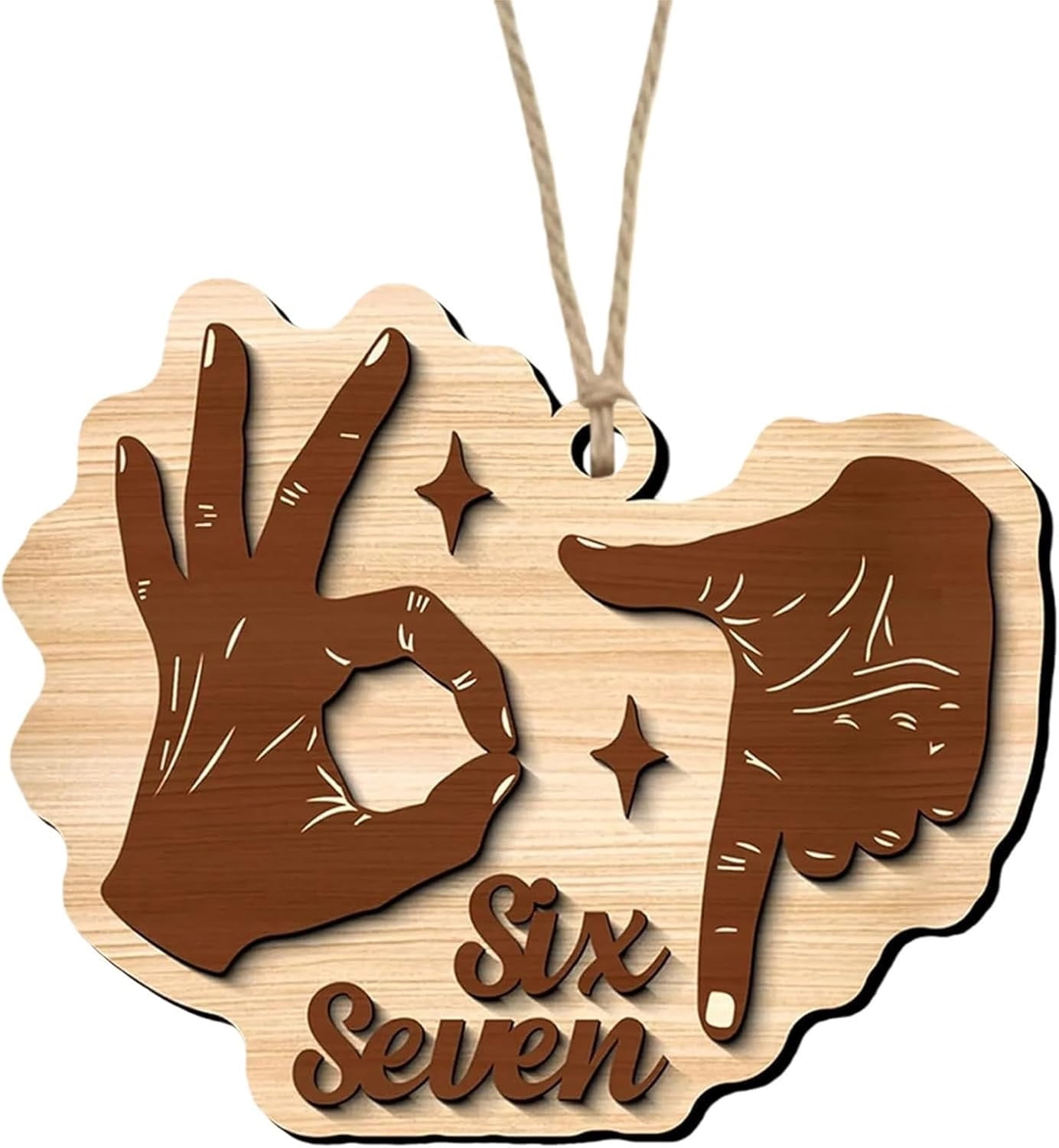 ddioayh Christmas Ornament 67 Six Meme 2D Acrylic Funny Viral Humor ...