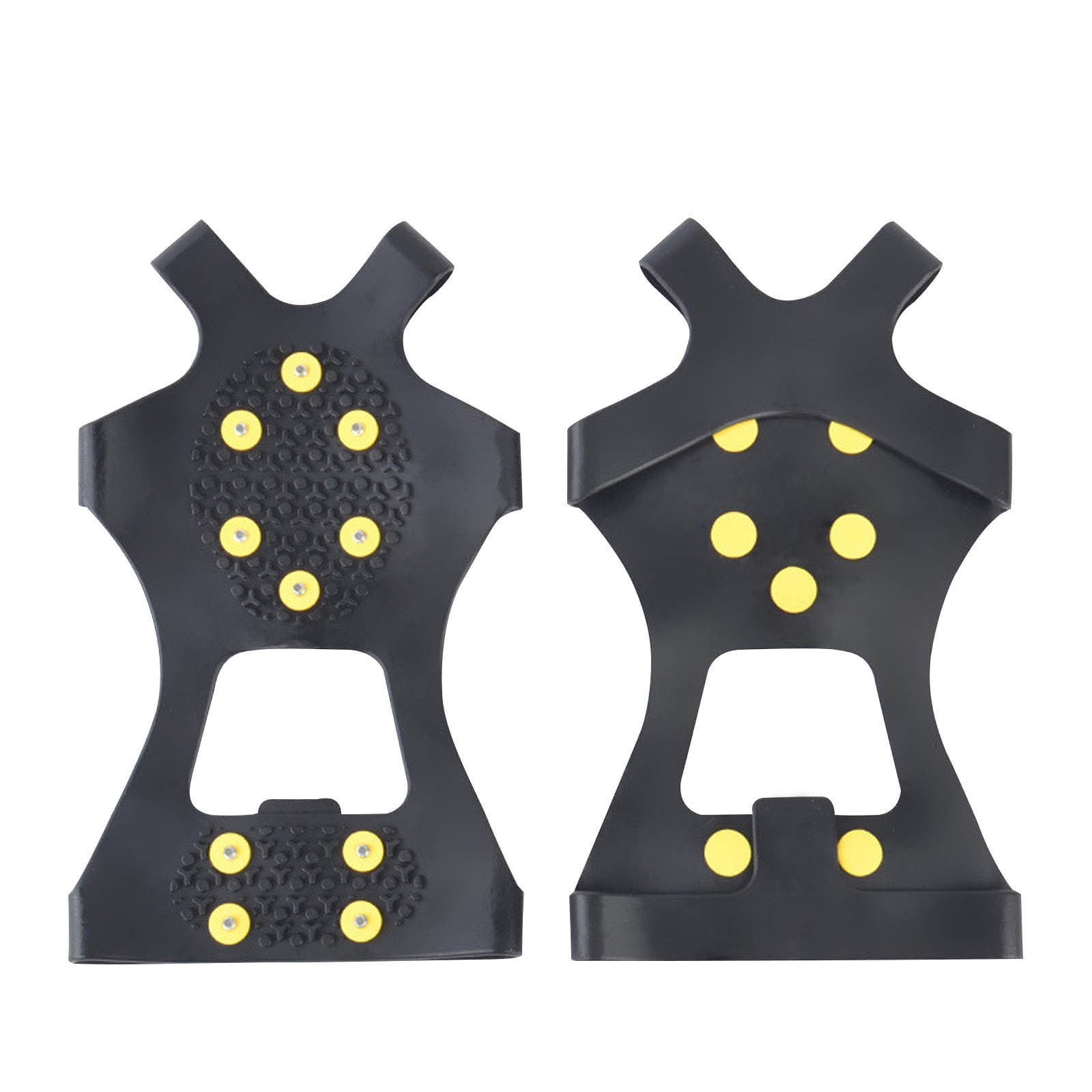 ddioayh 10 Teeth Anti-Slip Shoe Boot Snow Ice Spikes Crampons Cleats ...