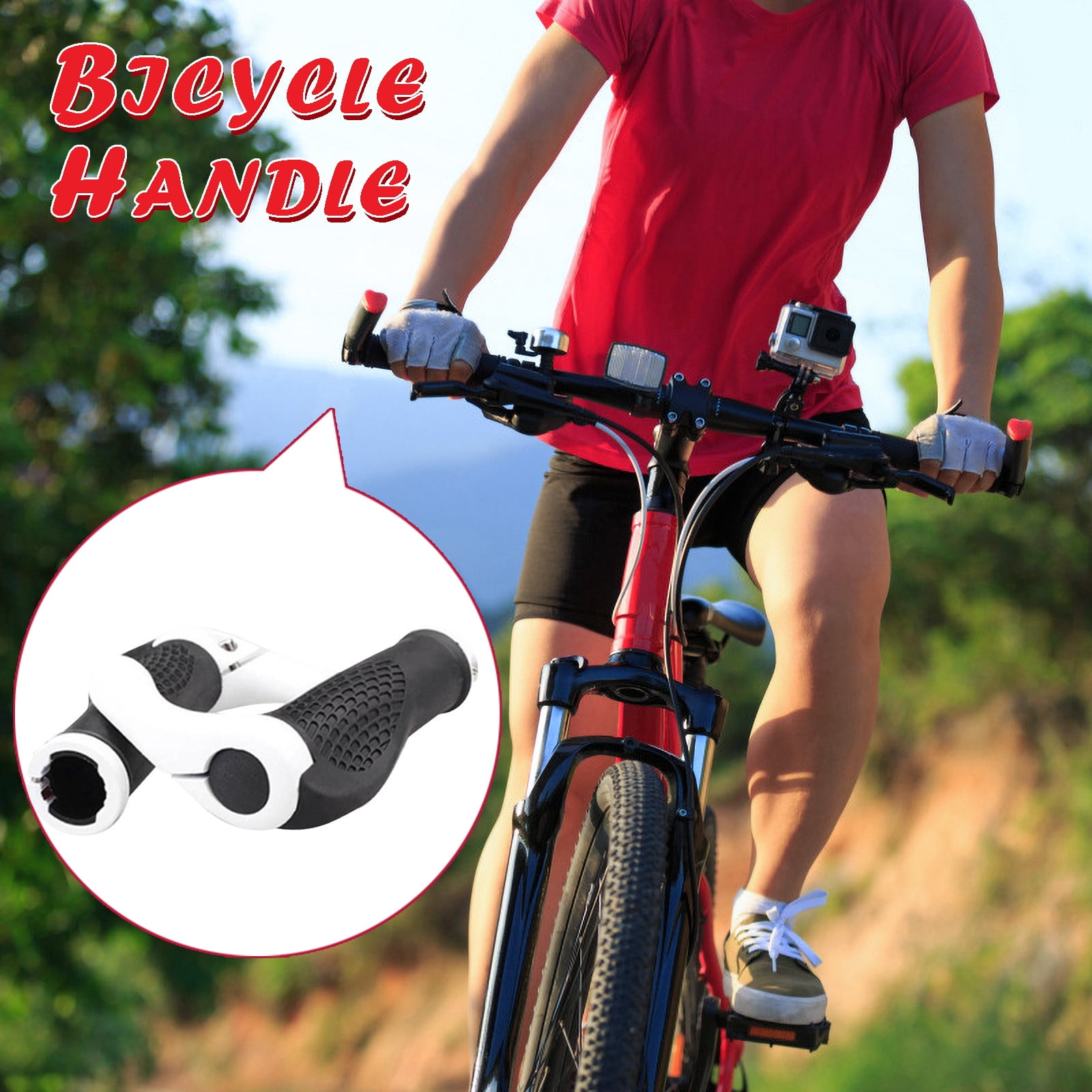 ddioayh Bike Handlebar Ends Ergonomic No-slip MTB Mountain Bike Road Cross-country Bicycle ...