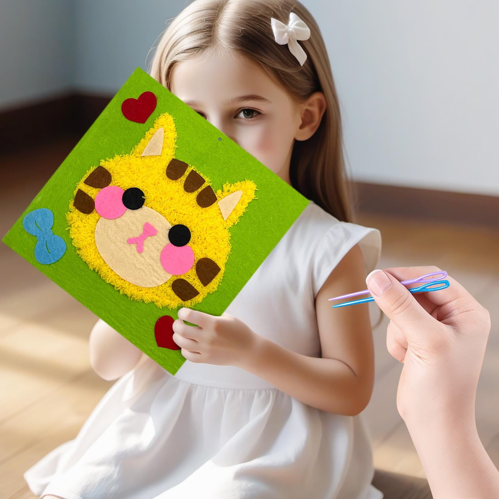 ddioayh DIY Embroidery Doll Kit,Sewing Kits,Hand Threading Painting ...