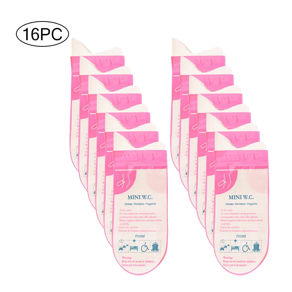 ddioayh Disposable Urine Bag,8/16 Pcs Pee Bags for Travel for Women/Men ...