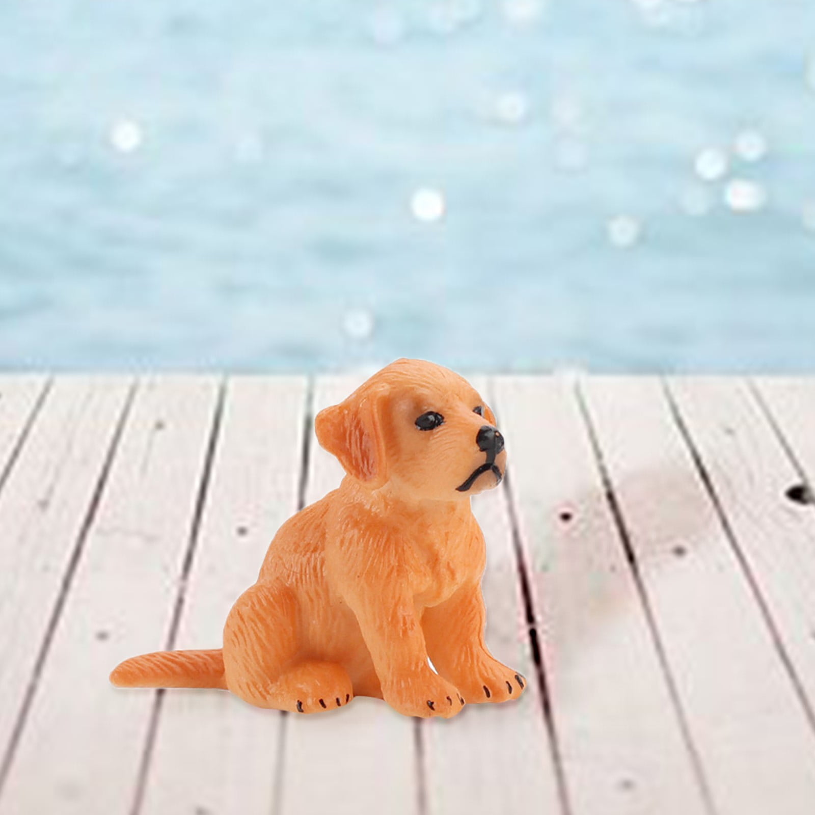 ddioayh Dog Figurines,Realistic Plastic Puppy Figurines,Hand Painted ...