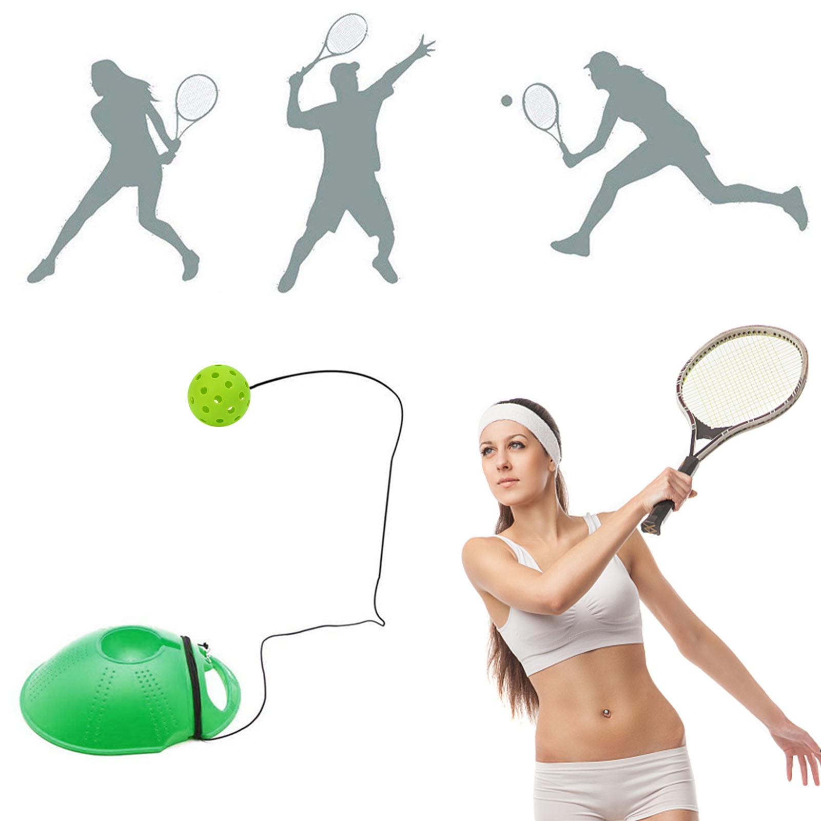 ddioayh High Elasticity Pickleball Trainer - Double Upgraded,Pickleball Rebounder,Durable ...