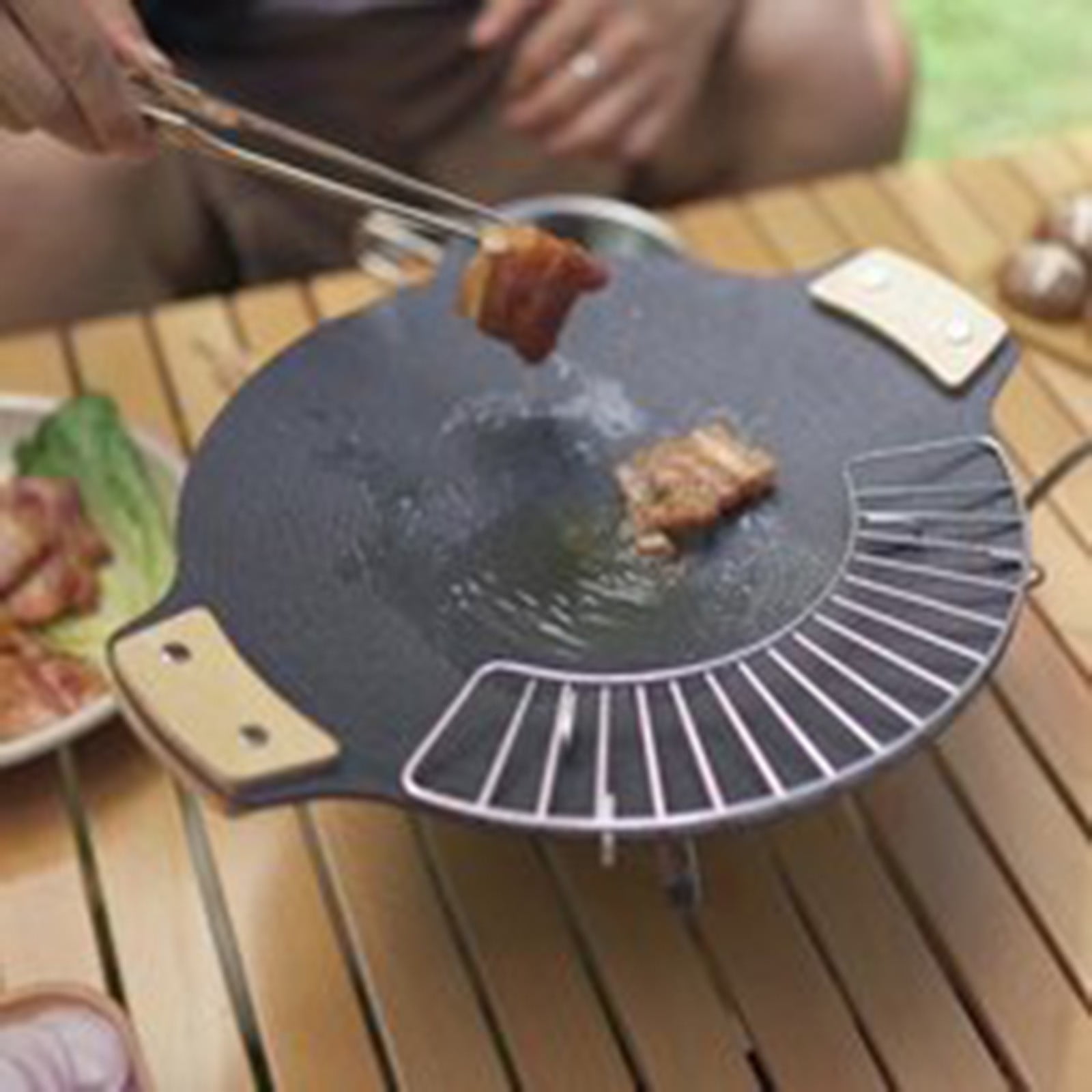 ddioayh Outdoor Stainless Steel Grilling Tray with Oil Draining Rack ...