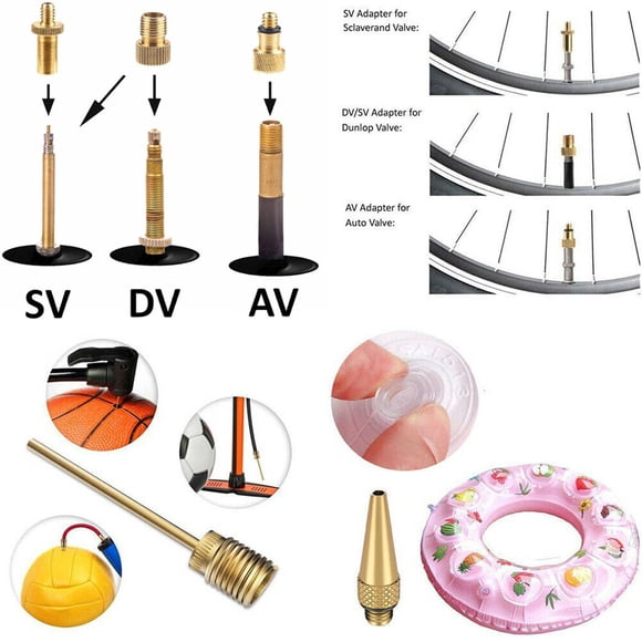 Presta to Schrader Valve Adapters for Cycling and Bike Maintenance