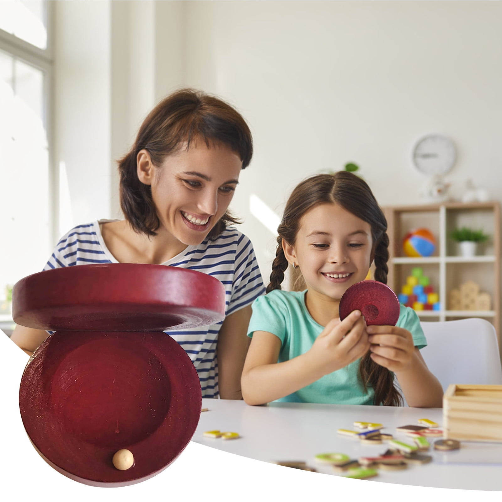 ddioayh Clearance Wooden Castanet Percussion Instrument - Hand Finger ...