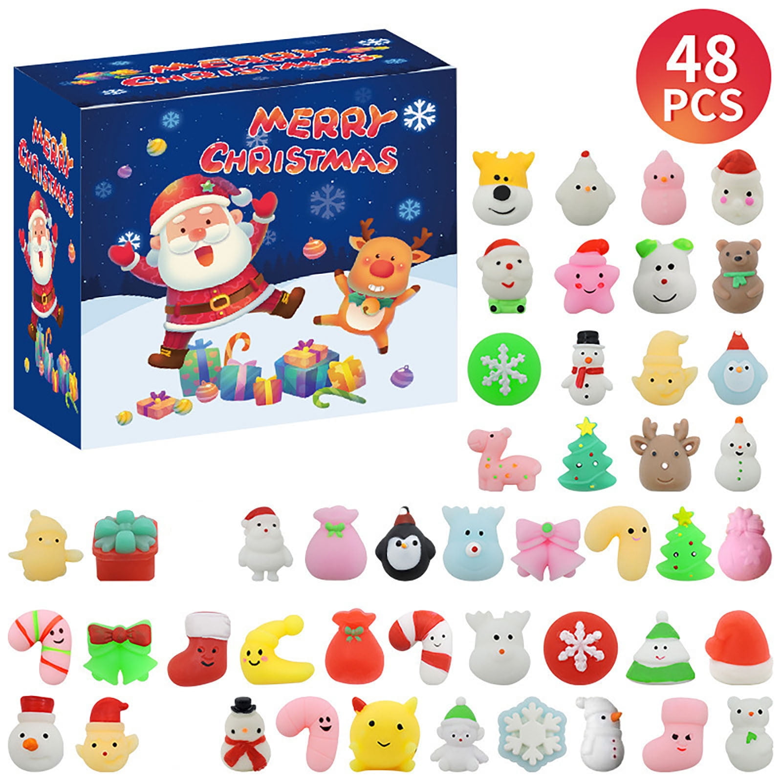 ddioayh DIY Christmas Craft Kit Santa Claus Reindeer TPR Sensory Toys ...