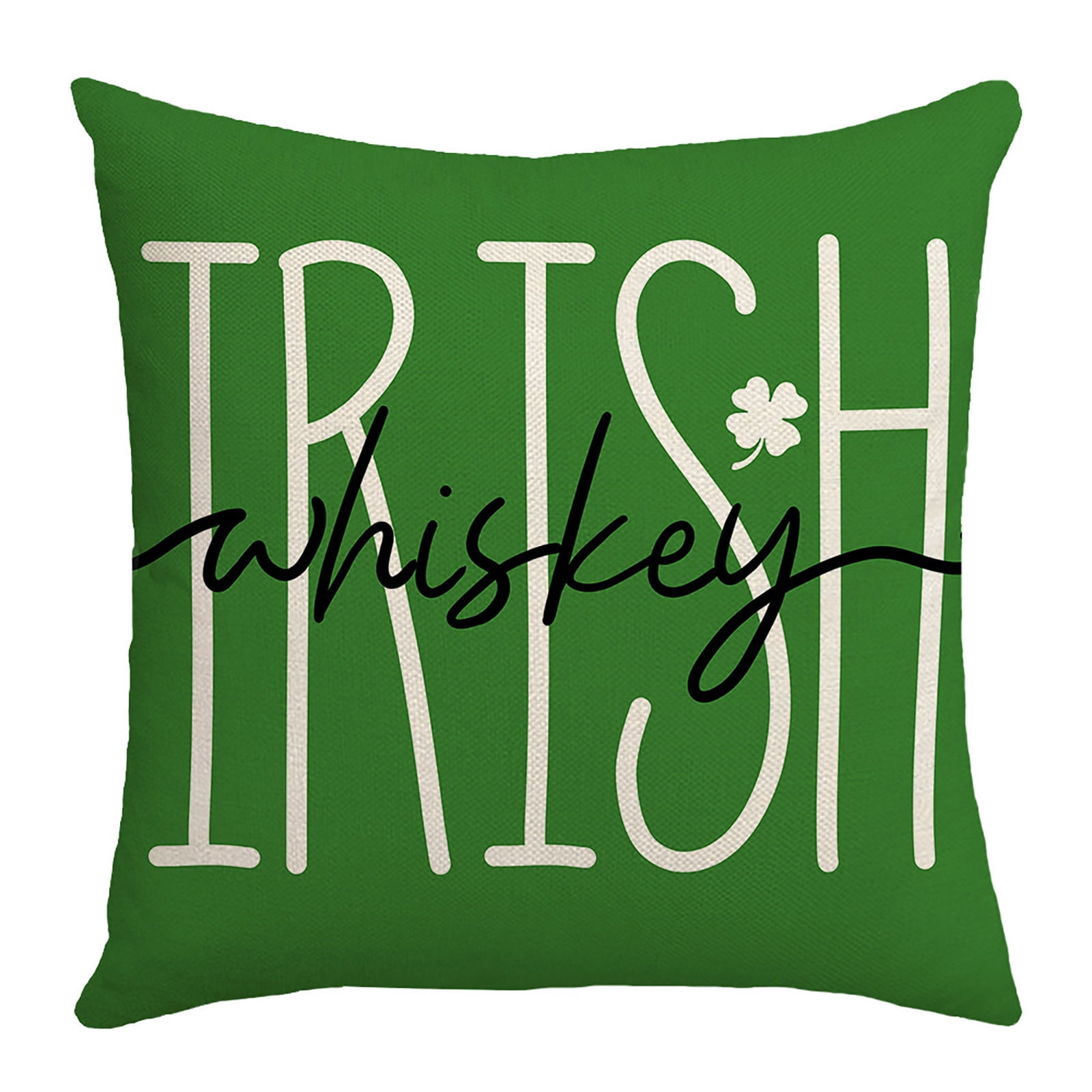 ddioayh Decorative Pillow Cover Irish Shamrock Print for St Patrick's ...