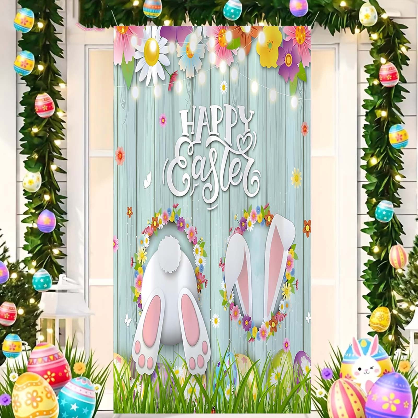ddioayh Easter Door Cover with Easy Installation in Minutes Decorative ...