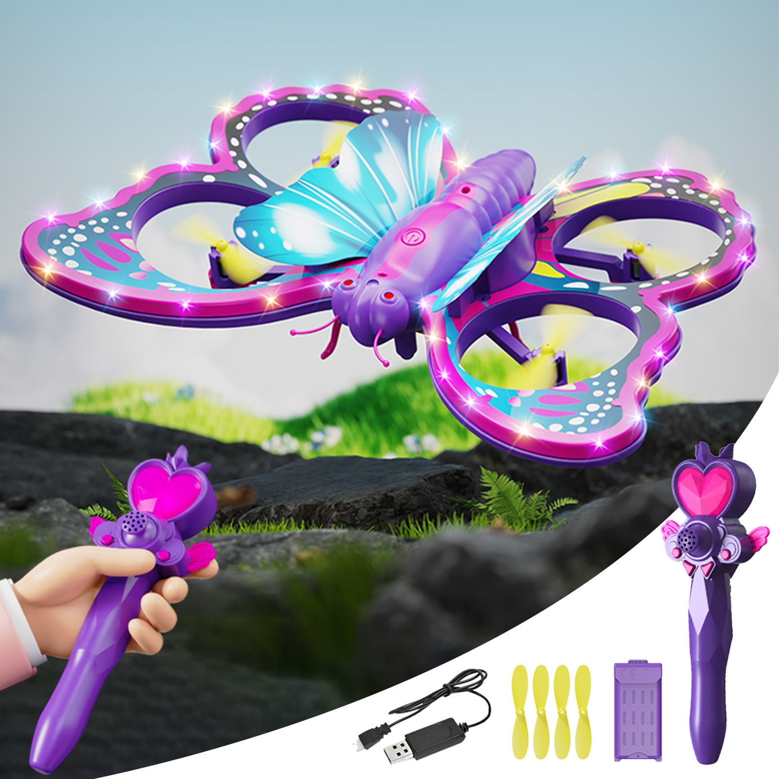 ddioayh Kids RC Drone With Obstacle Avoidance & Optical Flow ...