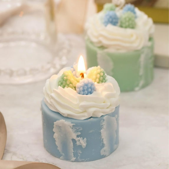 ddioayh Scented Candle Cake Shaped Heart-Warming Gift for Birthday ...