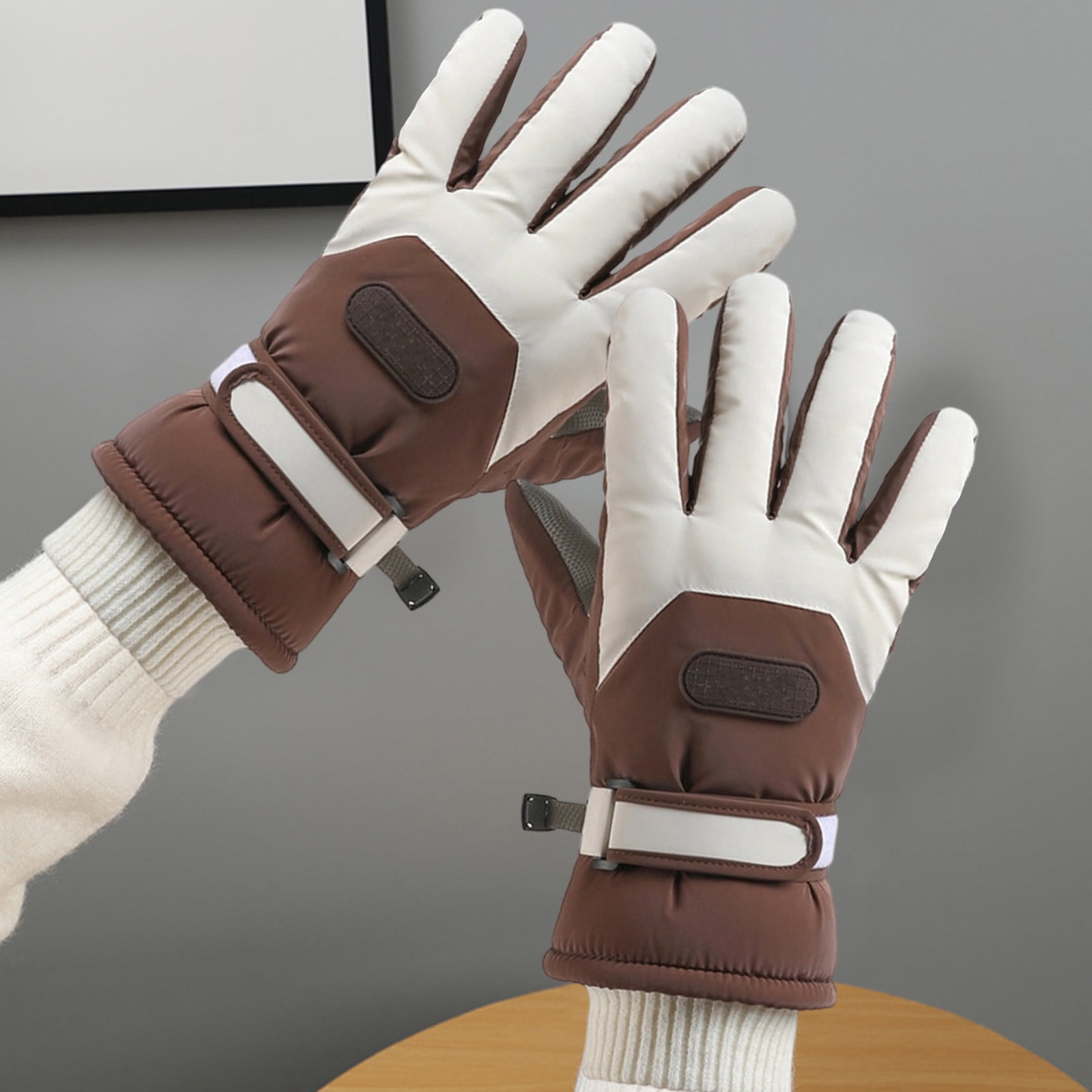 ddioayh Touchscreen Ski Gloves Winter Warm Fleece Lined Waterproof ...