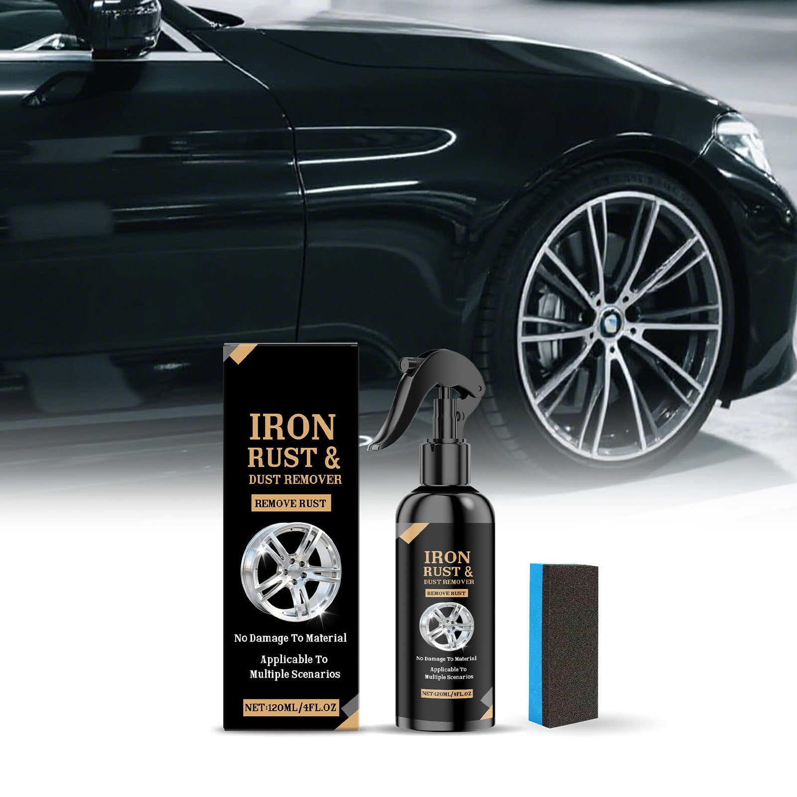 ddioayh Wheel Cleaner Spray Concentrated Formula Removes Brake Rust ...