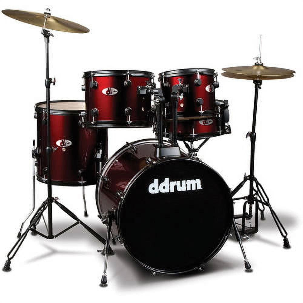 ddrum D Series 5-Piece Complete Drumset w/ Cymbals - Blood Red ...
