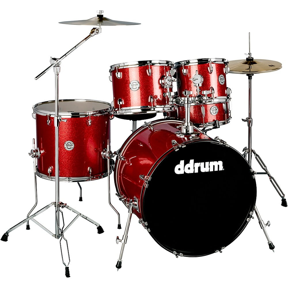 ddrum D2 5-Piece Drum Set - Red Sparkle - Walmart.com