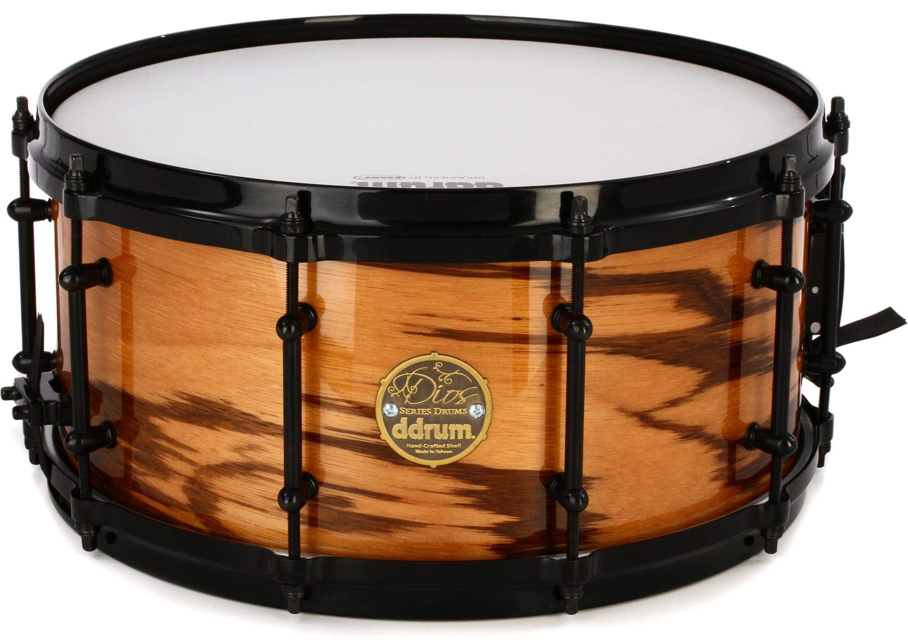 ddrum Dios Maple Snare Drum With Exotic Zebravood Veneer 14 x 6.5 in ...