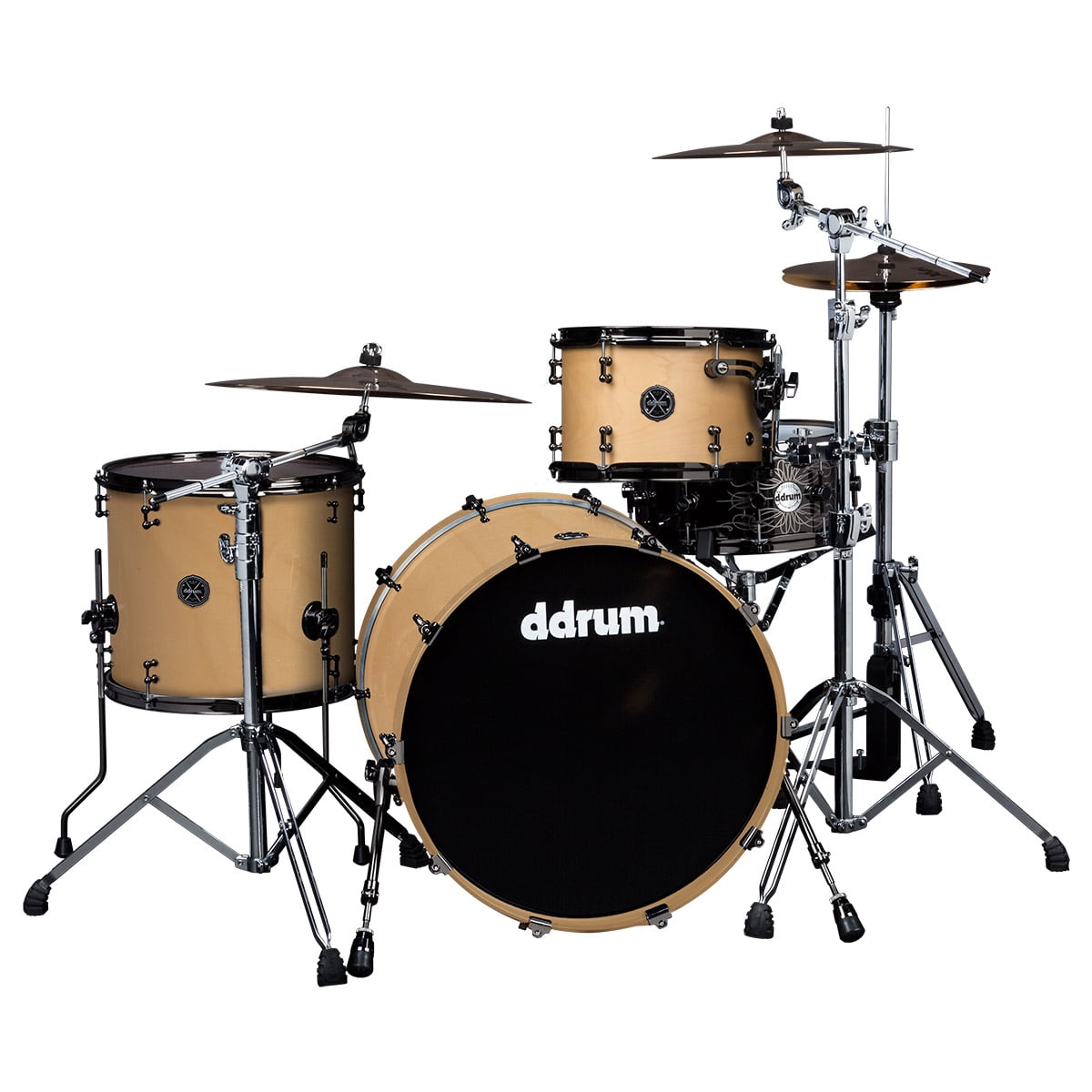 ddrum MAX 24" Bass Drum 3-Piece Shell Pack - Satin Natural - Walmart.com