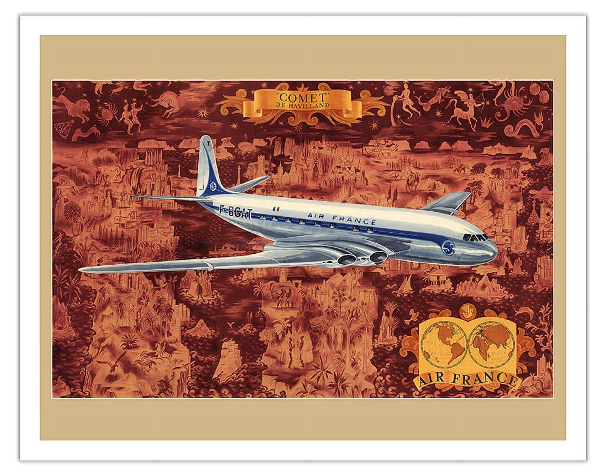 de Havilland Comet - France - First Jet Airliner - Vintage Airline ...