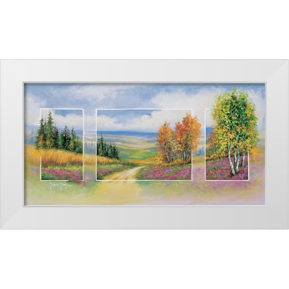 de Jong, Johan 14x9 White Modern Wood Framed Museum Art Print Titled - Spring triptychon ...